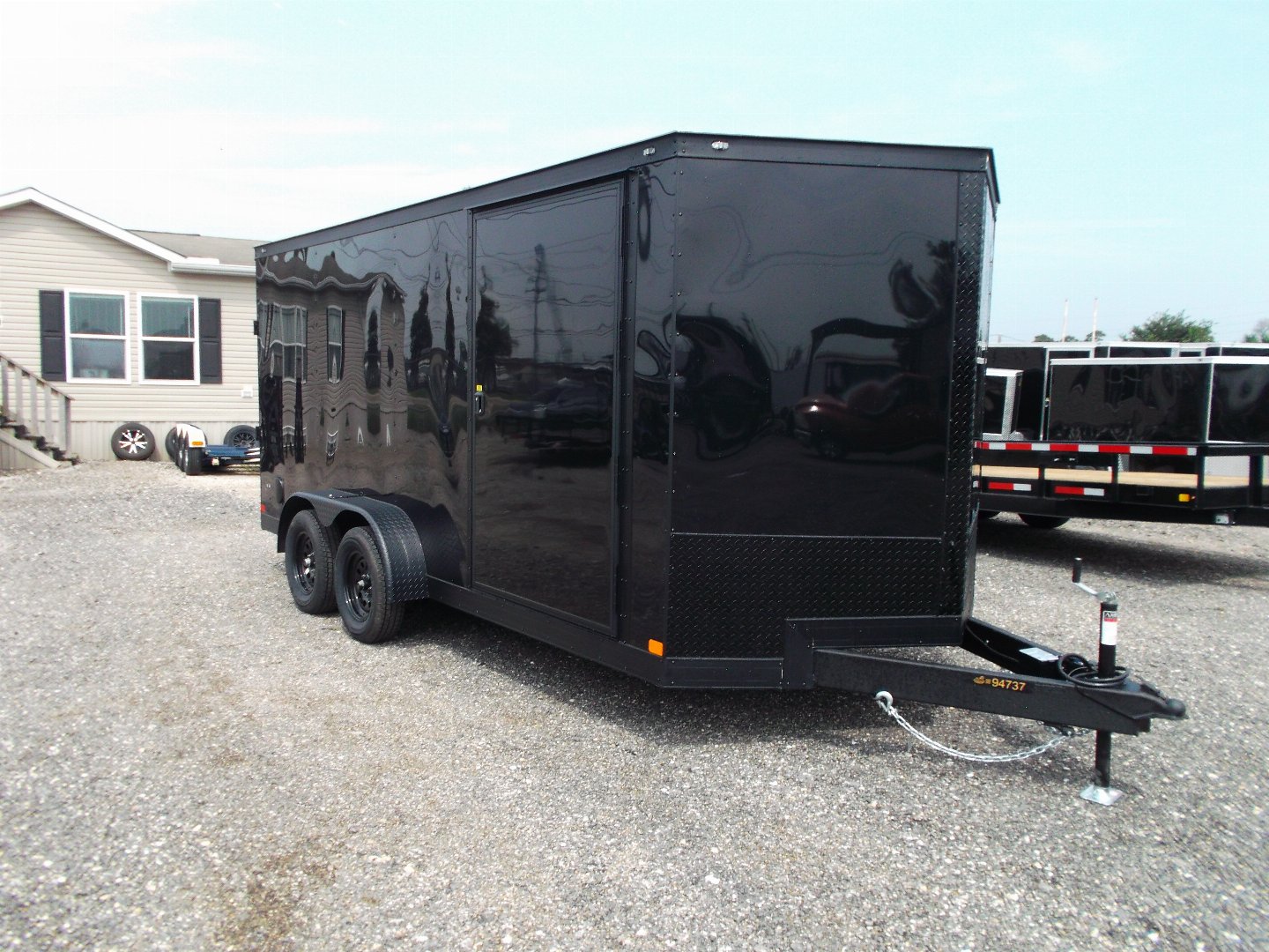New 2025 COVERED WAGON TRAILERS 7x16 Cargo Trailer / Enclosed Trailer / 6'6" Interior / Extra ...